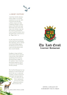 Page 9 - The Lord Erroll Menu